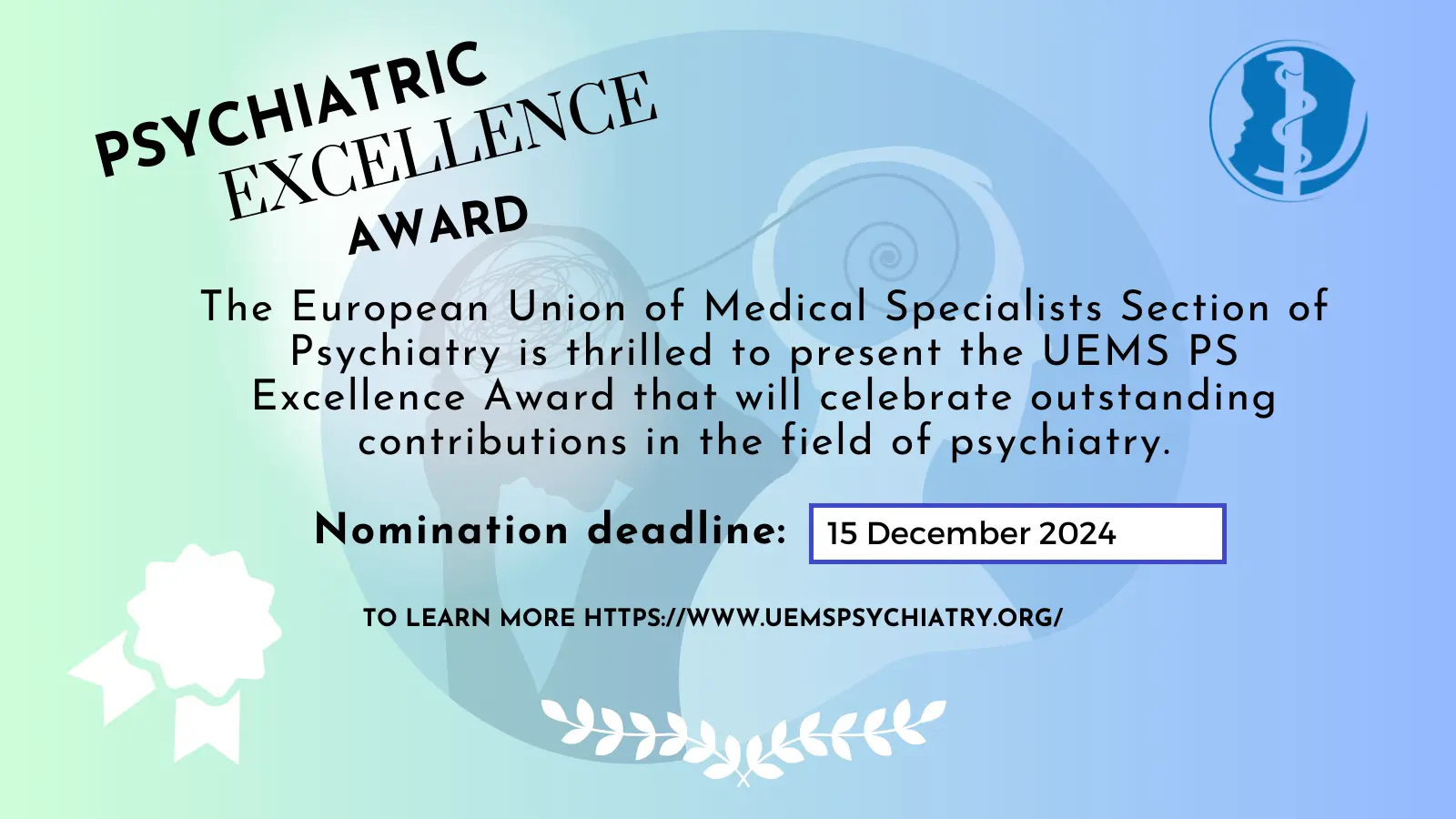 2024 Psychiatric Excellence Award | uems.eu